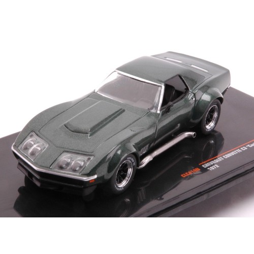 CHEVROLET CORVETTE CUSTOM (C3) 1972 METALIC GREEN 1:43 Ixo Model Auto ...