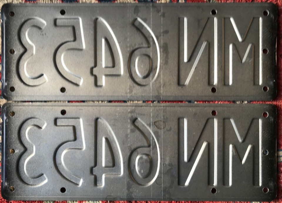 Cook Islands license plate pair 1983-92 series | eBay