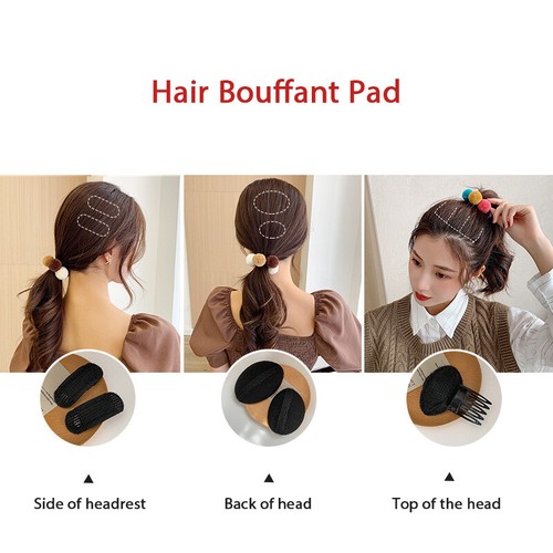 Ladies Fluffy Hair Clips Set Fluffy Hair Pads Root Pads Hair Care ...