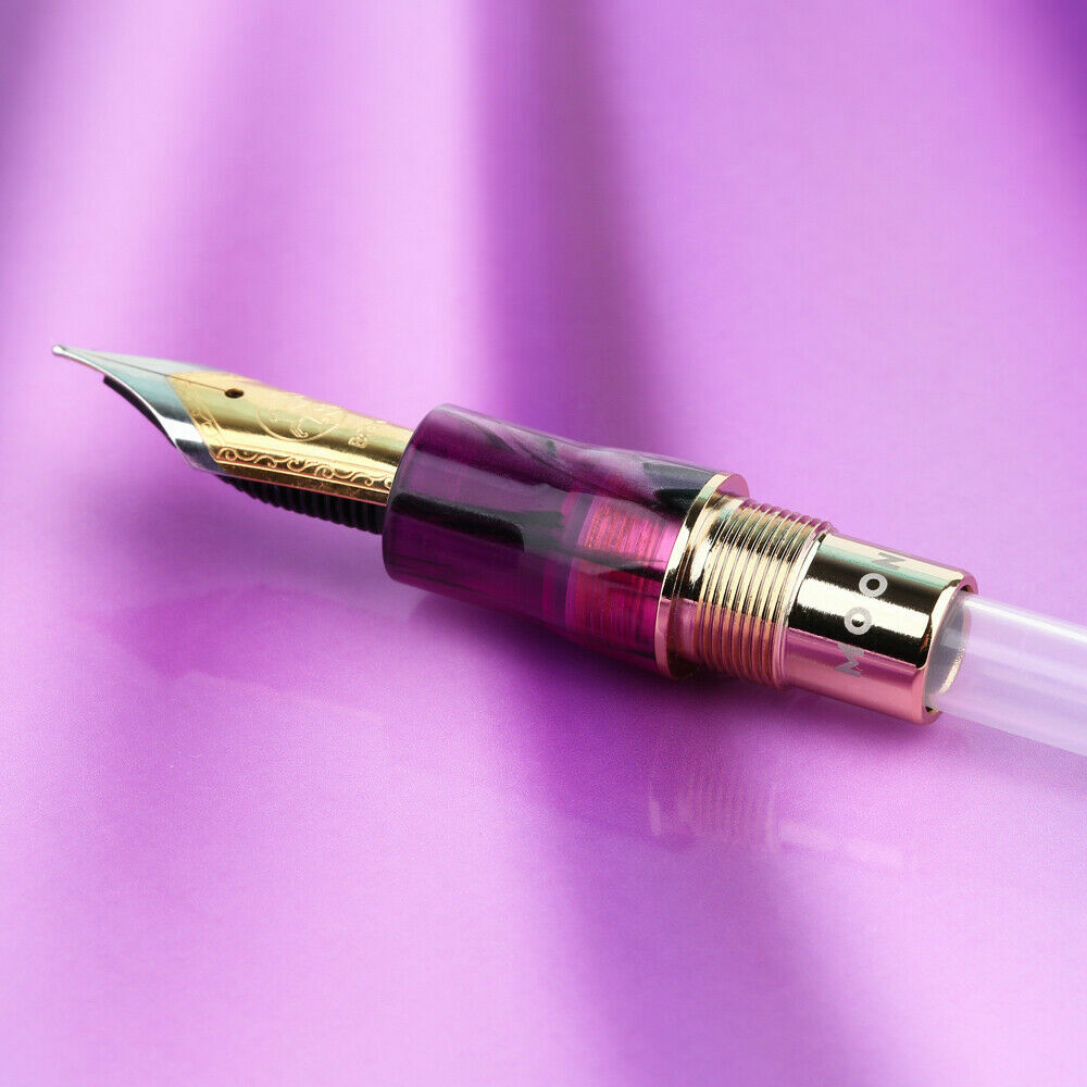 MAJOHN M800 Acrylic Resin Fountain Pen BOCK/Moonman F Nib Write Ink Pen ...