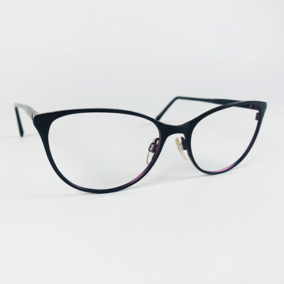 SPECSAVERS eyeglasses MATT BLACK CATS EYE glasses frame MOD: TITAN C04 ...