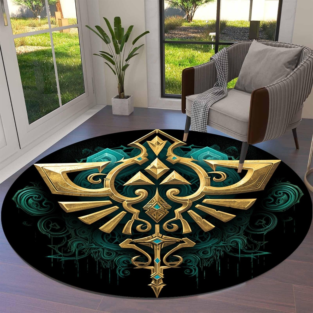 Zelda Rug JONATHAN Y Zelda Bohemian Cottage Turquoise/Gray 9 Ft. X 12