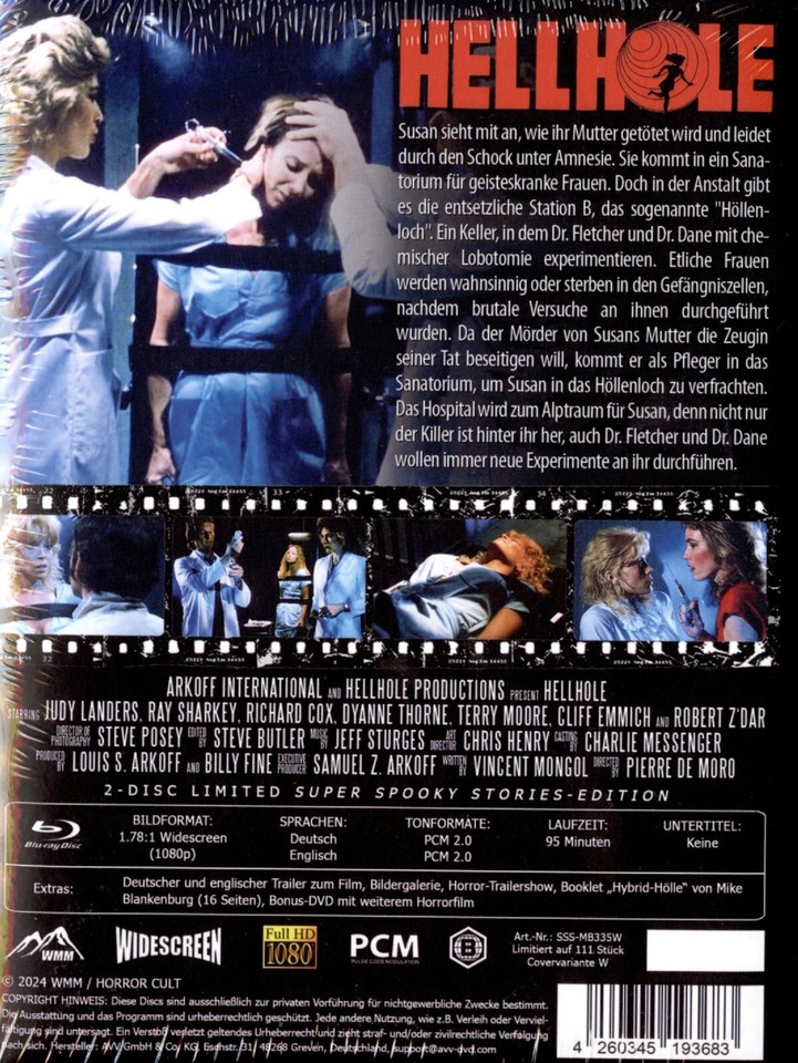 Mediabook Hellhole Limited Edition Judy Landers 1985 Blu-Ray + DVD Hell Hole New | eBay
