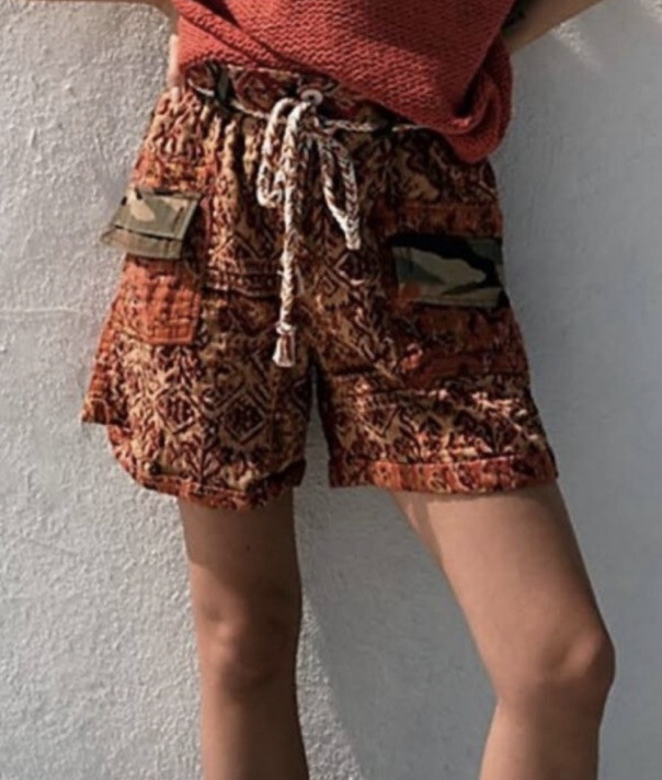Free People Kantha Bohemian Gypsy Shorts Size Small New | eBay