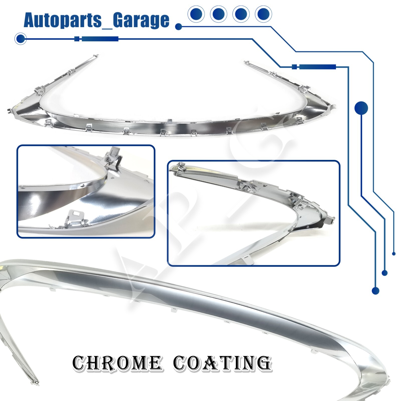 2016-2018 Lexus ES300h ES350 Front Bumper Lower Molding Trim 53122 ...