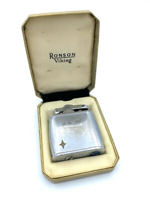 briquet vintage RONSON VIKING dans son coffret - England | eBay