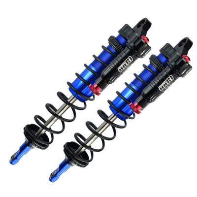 GPM Alum 6061-T6 Rear L-Shape Piggy Back Adj Spring Shock 143mm Blue ...