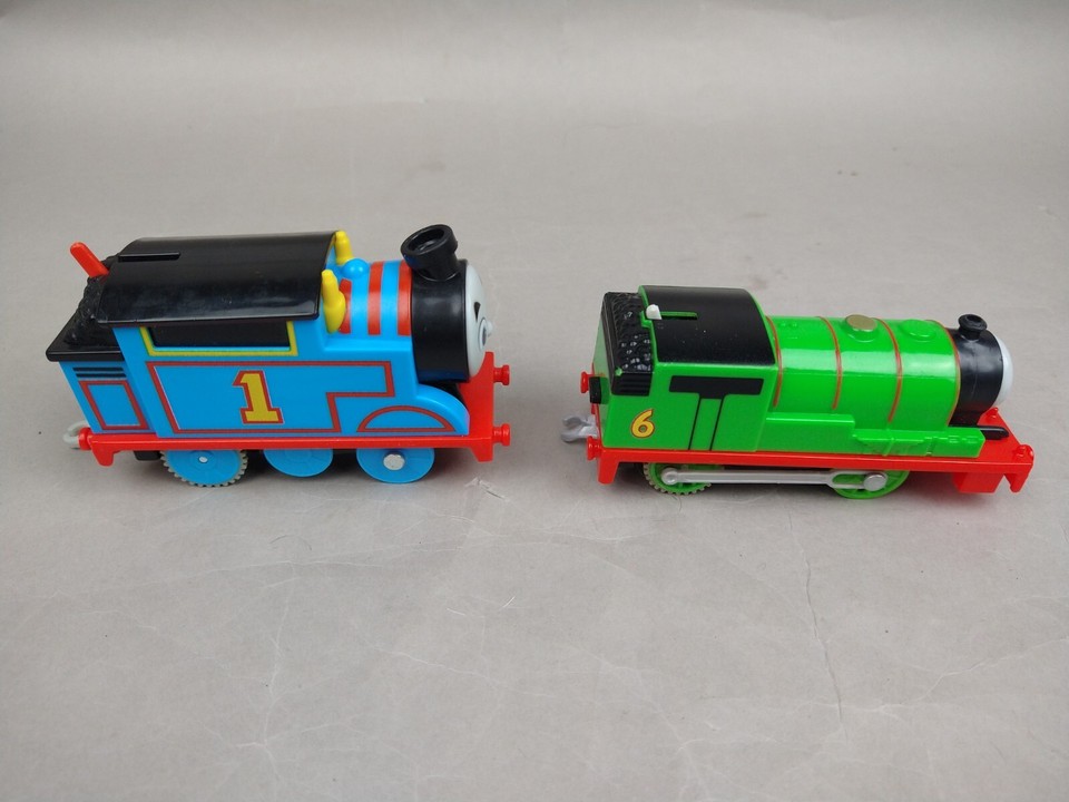 Thomas & Friends Trackmaster Motorized Percy #6 & Thomas the Tank ...