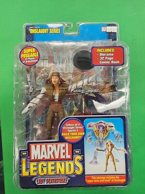 Marvel Legends Lady Deathstrike Variant Toy Biz Galactus Series SEALED ...