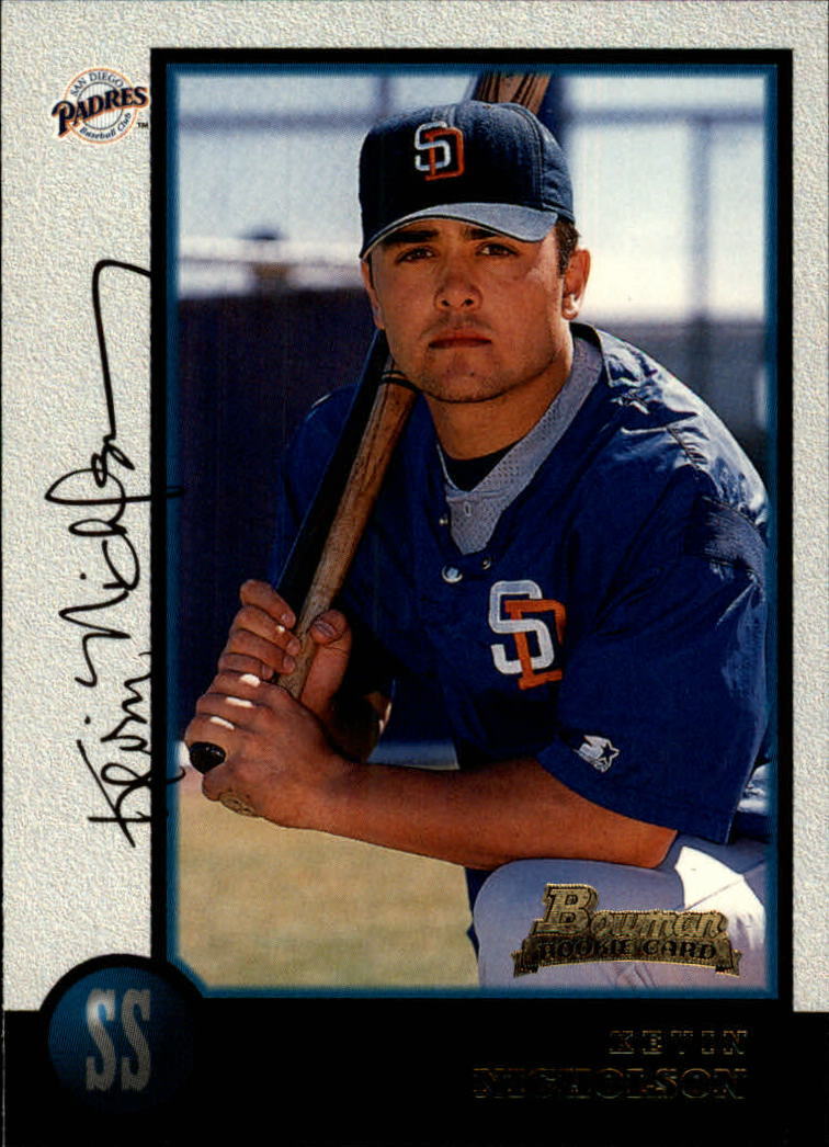 1998 Bowman San Diego Padres Baseball Card #338 Kevin Nicholson RC | eBay