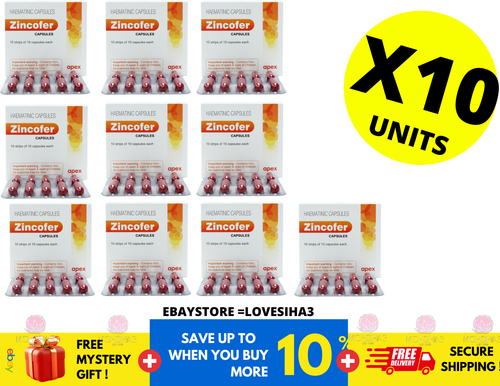 Zincofer Haematinic Capsules Supplement During Pregnancy 100's ( X10 ...