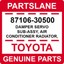 87106-30500 Toyota OEM DAMPER SERVO SUB-ASSY, AIR CONDITIONER RADIATOR ...