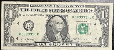 us paper money fancy serial Trinary Note | eBay