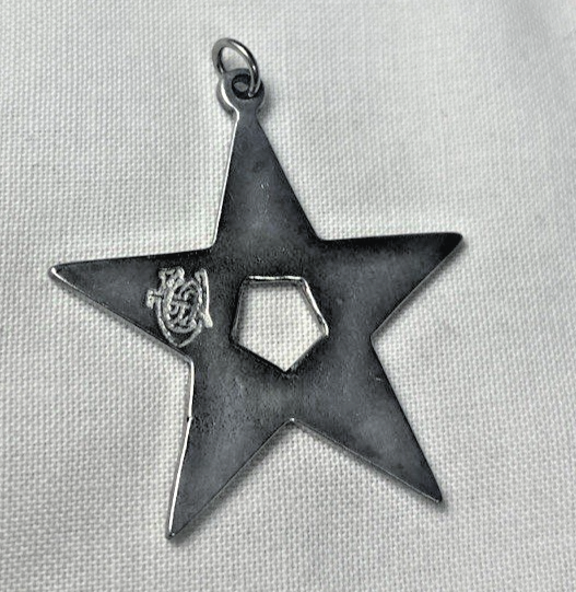 Pentagram Pentacle Pewter Pendant St Justin Cornwall Druid Wiccan | eBay