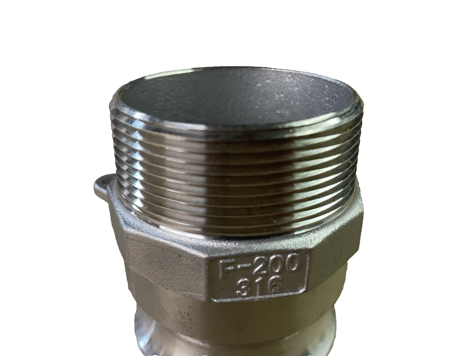 F200 - 2" 316 Stainless Steel Type F Cam and Groove Coupling | eBay