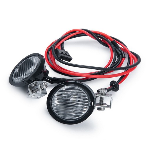 2Pcs Round Headlights Light For Axial TRX4/6 Redcat RR10 MST 1/10 1/8 ...
