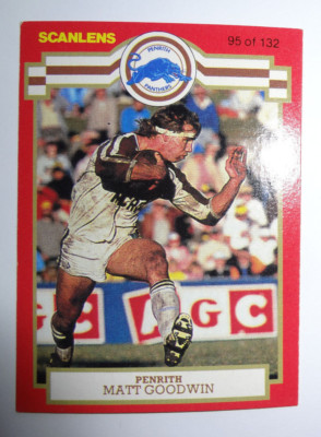 1986 Scanlens Rugby League Trading Card - No.95 - Matt Goodwin | eBay ...