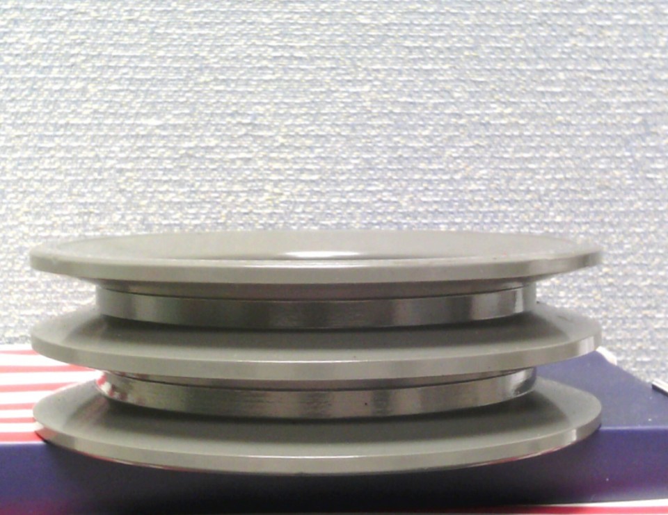 Double V Belt Pulley OD 3" Bore 1/2" Sheave Pulley Hex set screws 2 ...