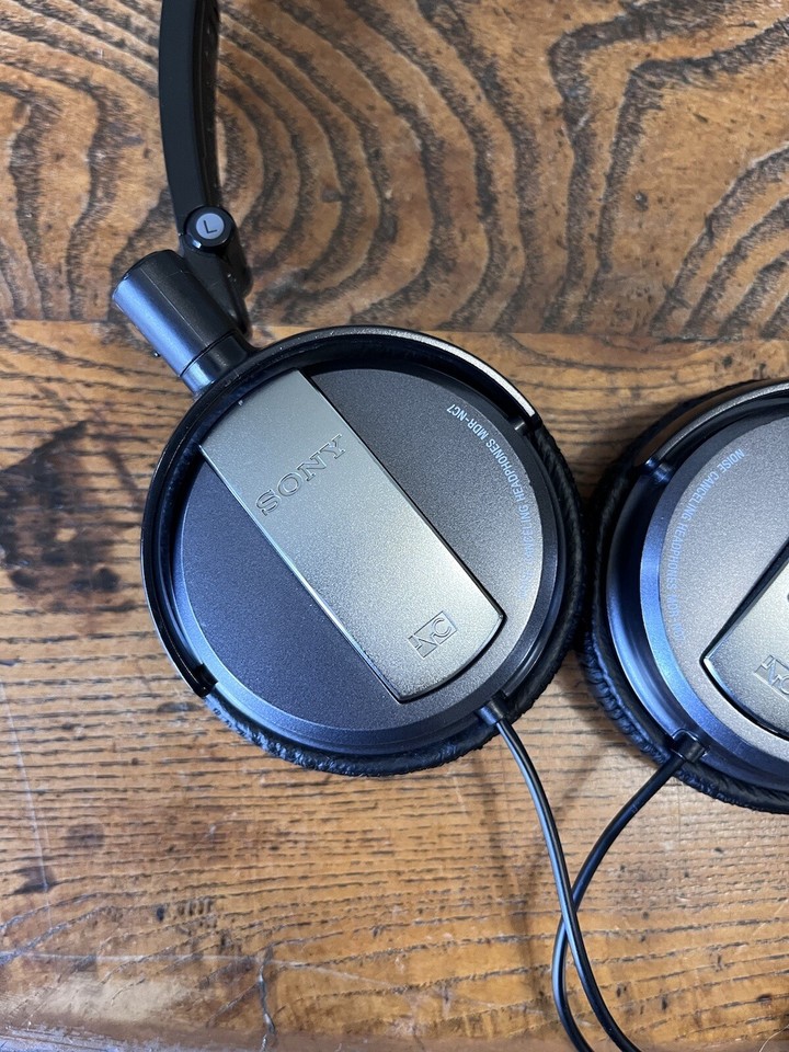 Sony Noise Canceling MDR-NC7 Headphones - Black. Good Ear Pads | eBay
