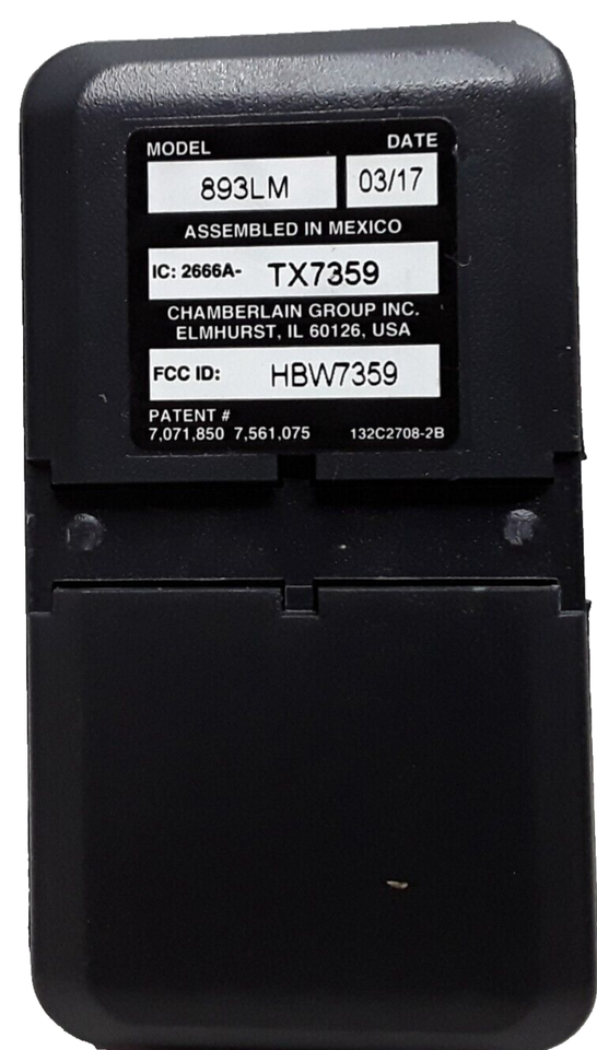 Chamberlain Liftmaster Garage and Gate Remote Opener 953ESTD 893LM ...