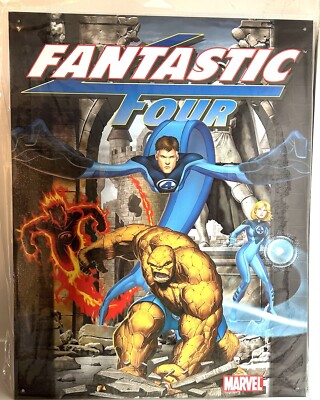 Fantastic Four Metal Sign/Marvel | eBay