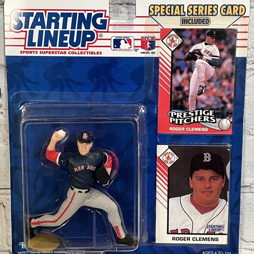 Vintage 1993 Kenner Starting Lineup Roger Clemens Boston Red Sox Double ...