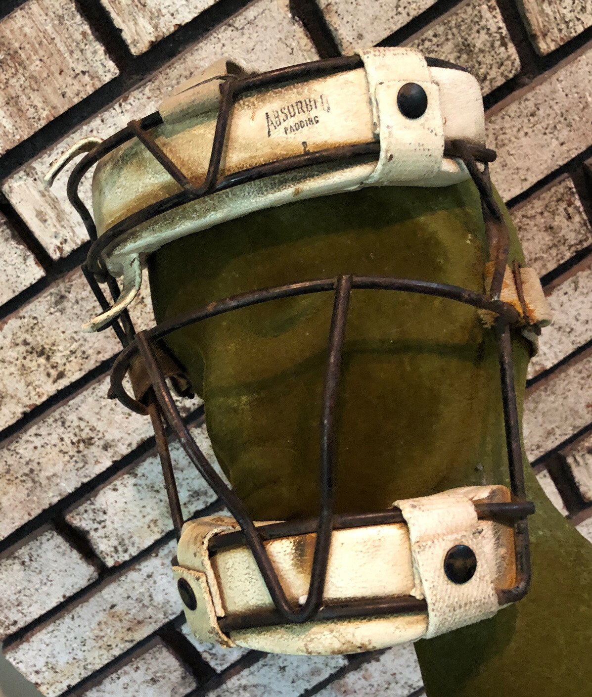 Baseball Catcher Wire Mask Cage Rare Unique vtg 1950s 1960s Absorbio ...