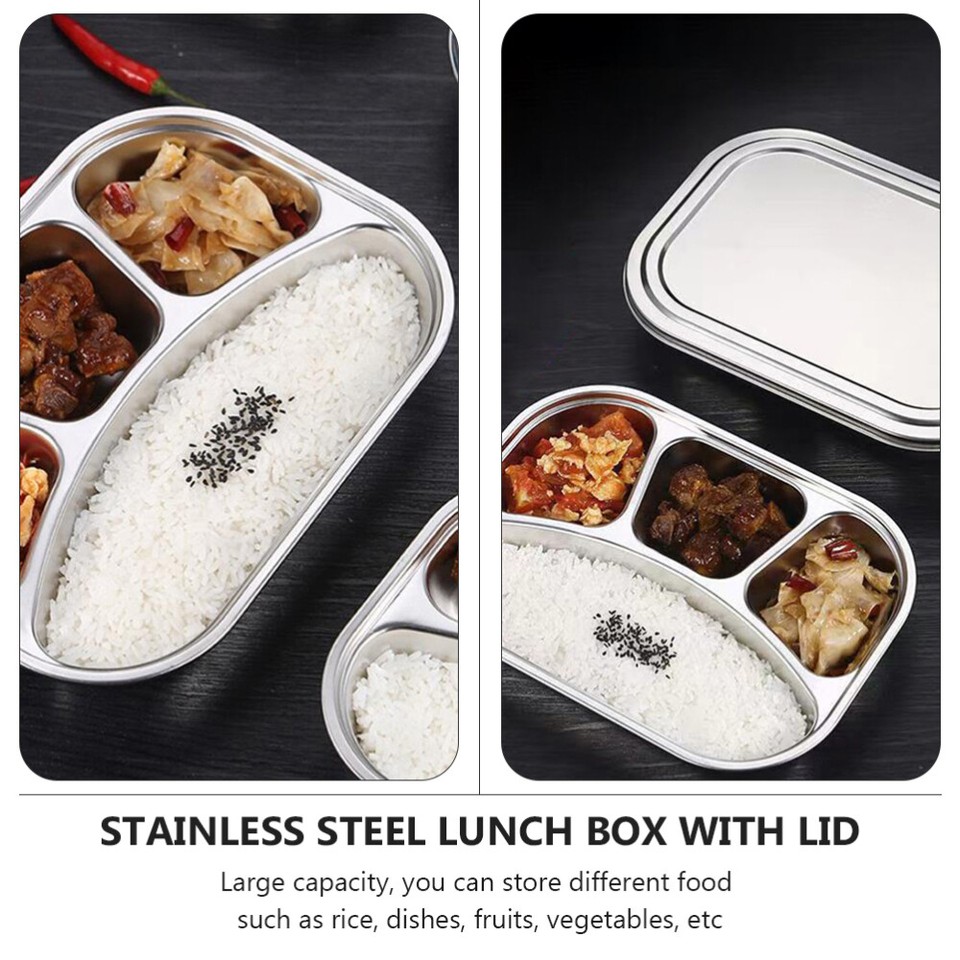 Divided Food Plates Section Dinner Trays Compartment Dinner Trays | eBay