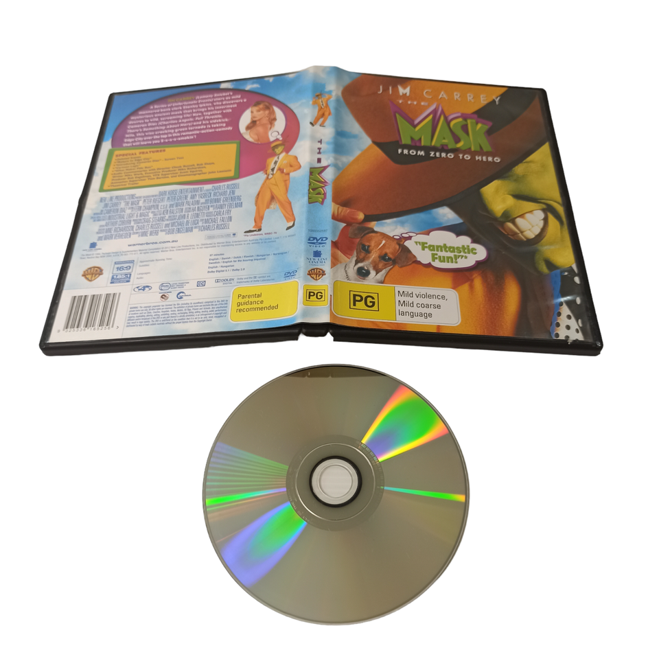 The Mask (DVD) American Superhero Comedy Crime Jim Carrey Hero Music ...