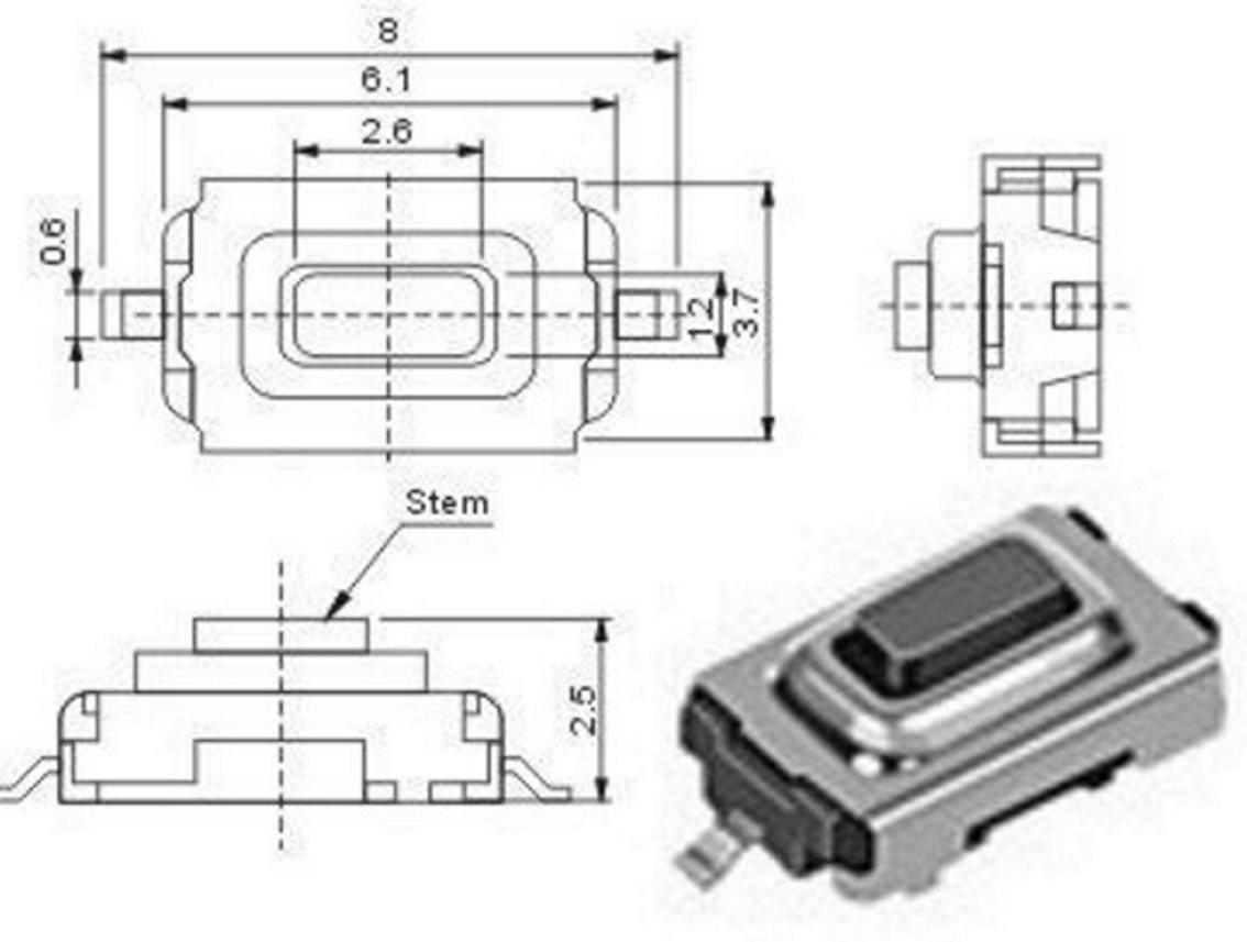 10 x SMD Taster Subminiatur-Taster Neu no Porto FFB KeyCard ...