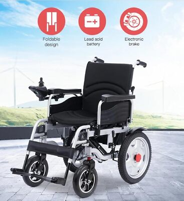 500W Dual Motor Electric Wheelchair Folding Mobility Aid Motorized ...