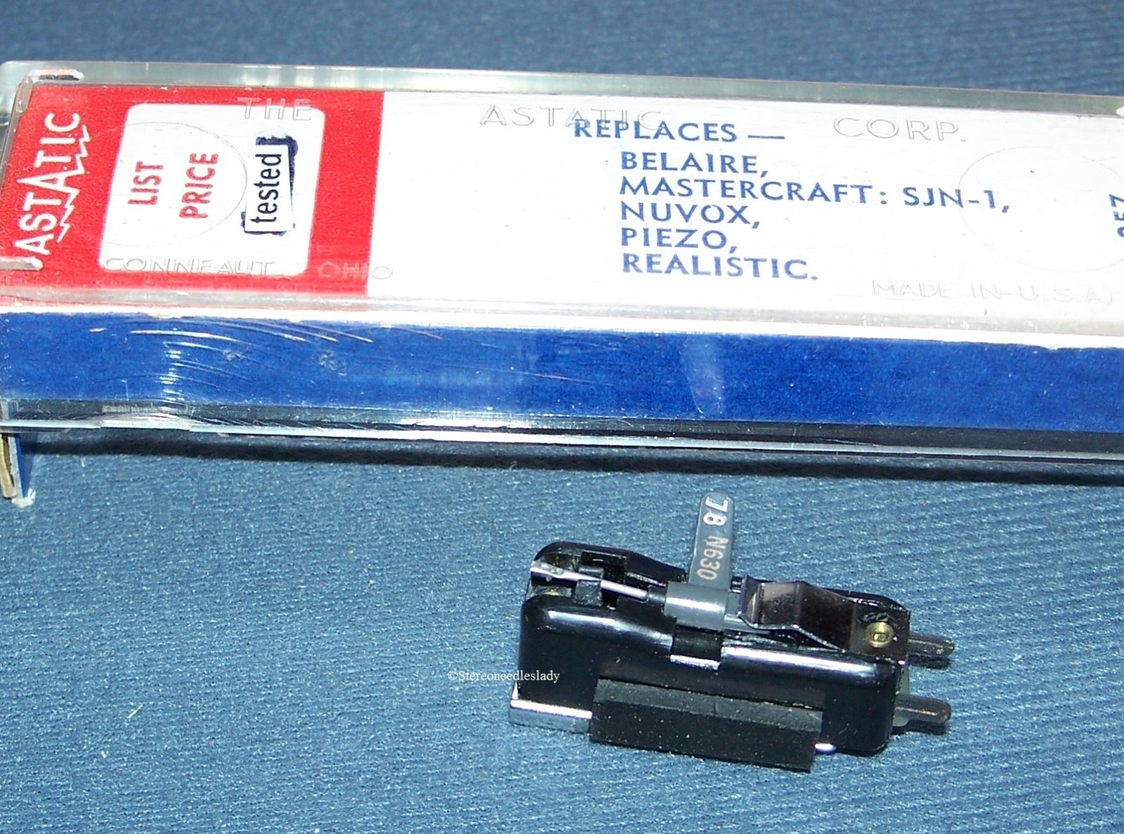 ASTATIC 611 CARTRIDGE NEEDLE for Piezo Mastercraft SJN-1 Realistic ...