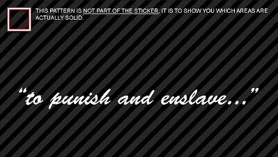 to punish and enslave Transformers Decepticon Vinyl Decal Sticker Car ...