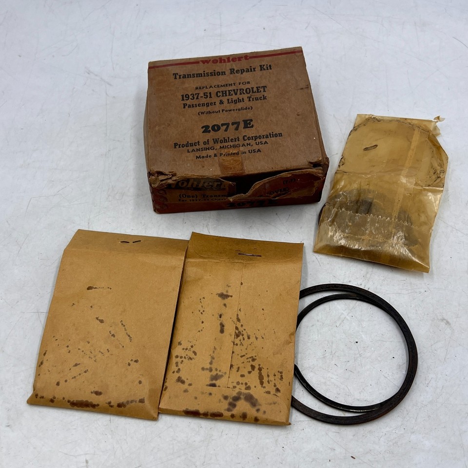 1937-1951 Wohlert Chevrolet Transmission Repair Kit 2077E NOS New in ...