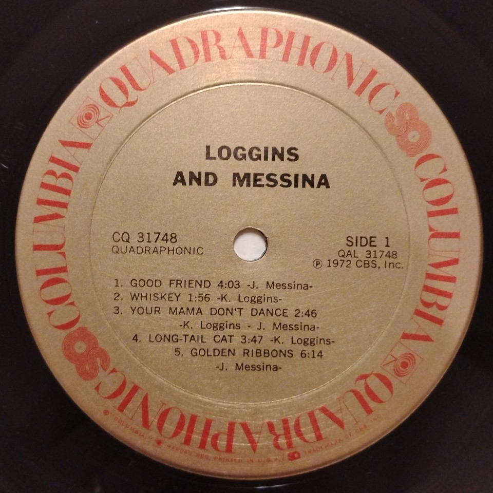 Loggins and Messina (Self-Titled) 1972--Vinyl LP Record (QUAD, SQ) | eBay