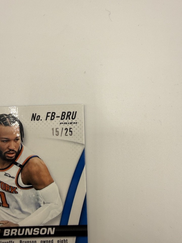 2024 Panini Prizm Black Jalen Brunson Flashback Signatures Mojo Auto ...