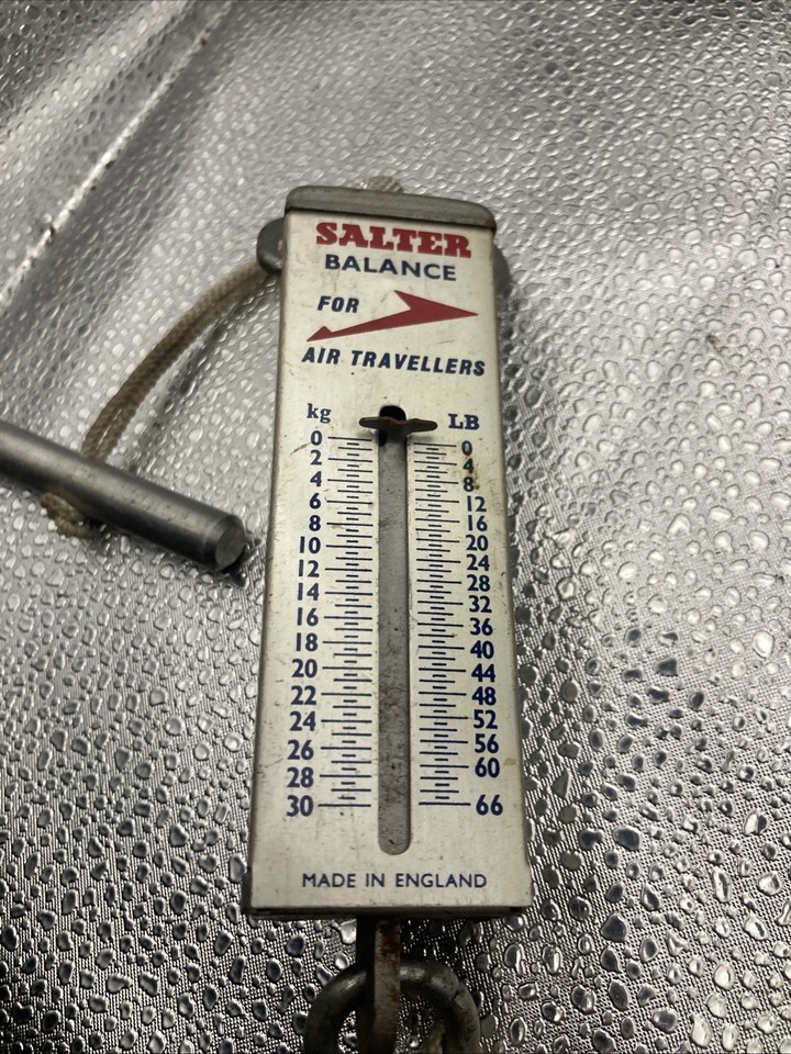Vintage Salter Balance for Air Travellers luggage scale. | eBay