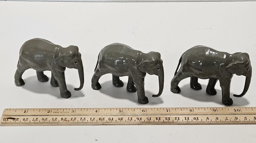 Lot of 3 Vintage Britains England Lead Elephants Zoo Animals | eBay