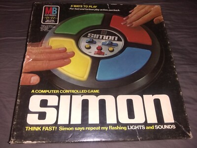 1978 Simon Says Milton Bradley Vintage Electronic Game Toy & Box With ...