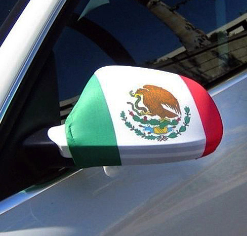 Mexico Flag Side View Mirror Covers (Set of 2) NIB Car Bra Mexican rear ...