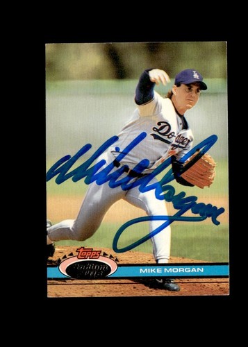 Mike Morgan 1991 Stadium Club Dodgers authentic autographed card | eBay