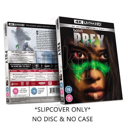 Prey Movie 2022 Bluray 4k Ultra Slip Cover Only Custom Handmade (NO DISC) | eBay