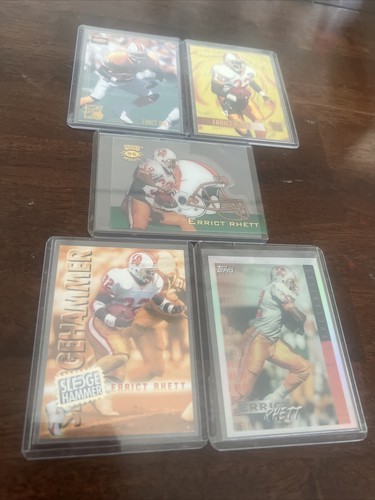 ERIC RHETT FOOTBALL CARD LOT Of Five Cards Tampa Bay Buccaneers Florida ...