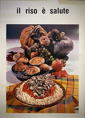 The Rice And 'Salute - Poster Advertising Original - '70 - Vintage | eBay