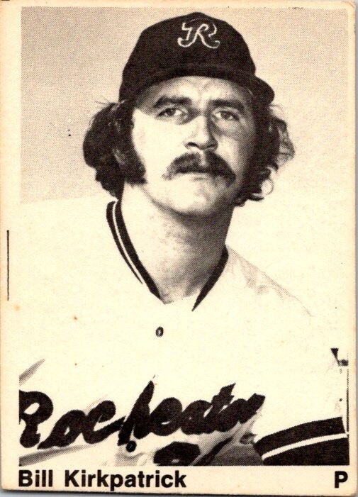 BILL KIRKPATRICK RARE 1975 TCMA Minor League Card 14 Rochester Red ...