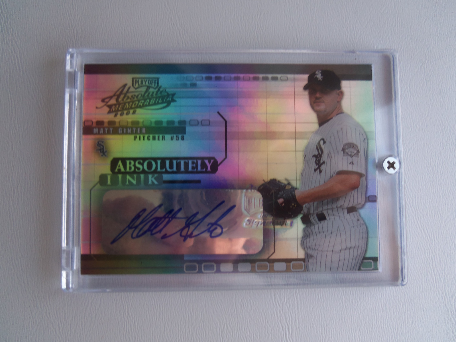 CARD:BASEBALL: 2002 Playoff #A1-39 Matt Ginter Signature Card Pitcher ...