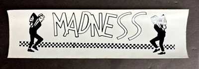 VTG Madness Pop 80's Sticker Rare Music Band | eBay