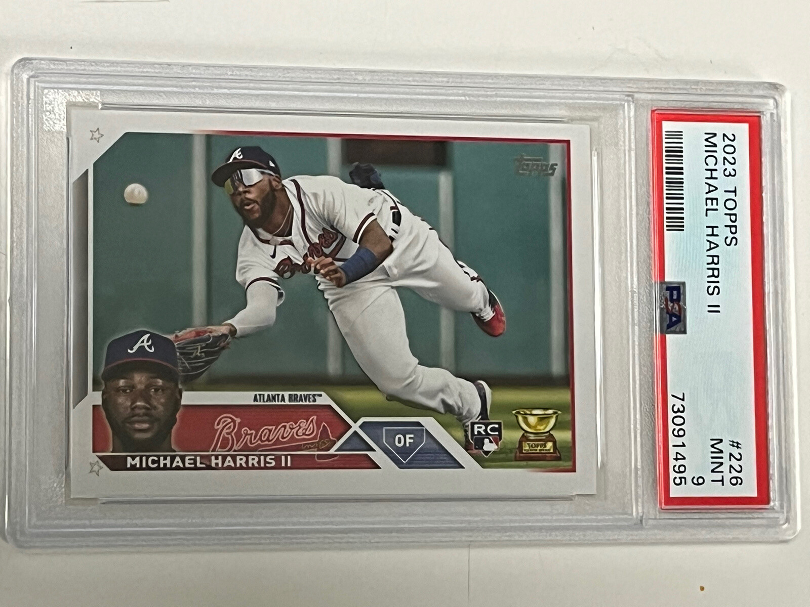 2023 Topps Series 1 Michael Harris II #226 Rookie RC Card Braves PSA 9 ...