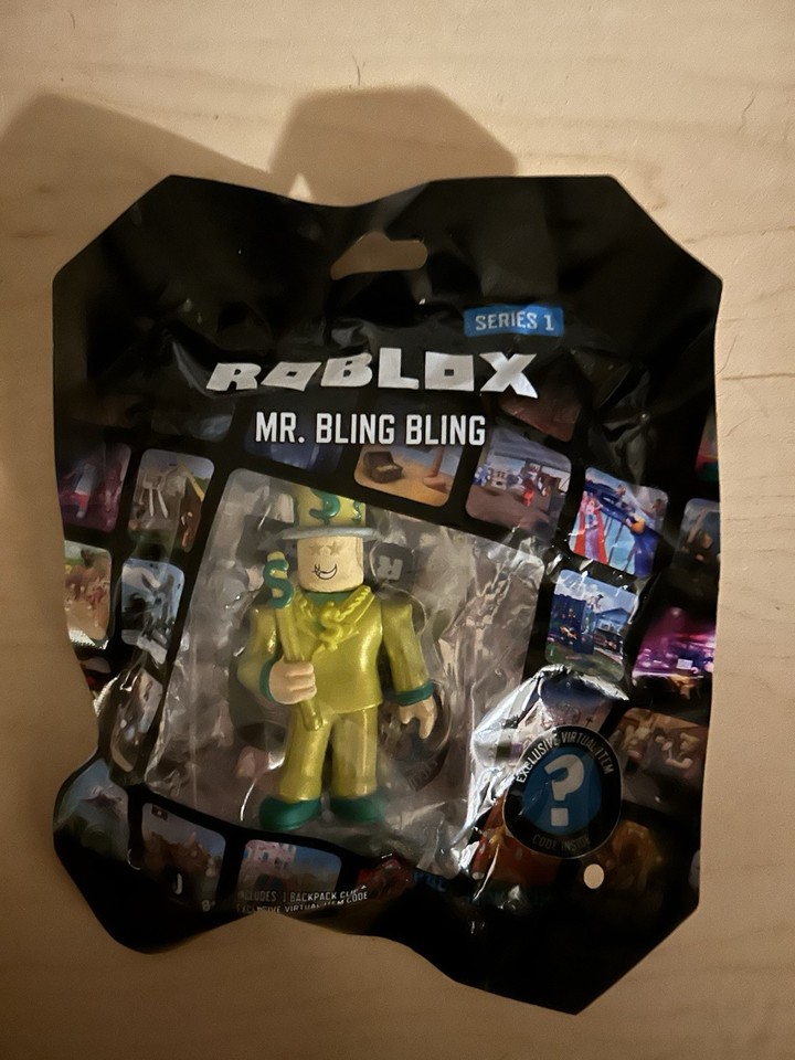 Roblox Series 1 Mr. Bling Bling Figure & Code | eBay