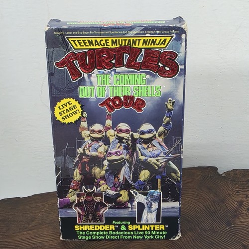 TMNT TEENAGE MUTANT NINJA TURTLES COMING OUT OF OUR SHELLS TOUR VHS ...